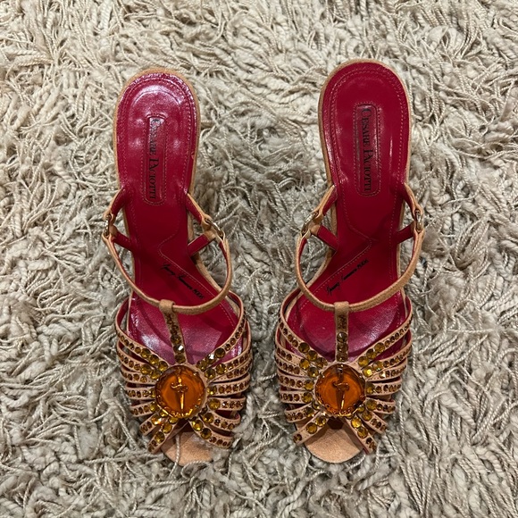 Cesare Paciotti | Shoes | Cesare Patocchi Gold Suede With Orange ...